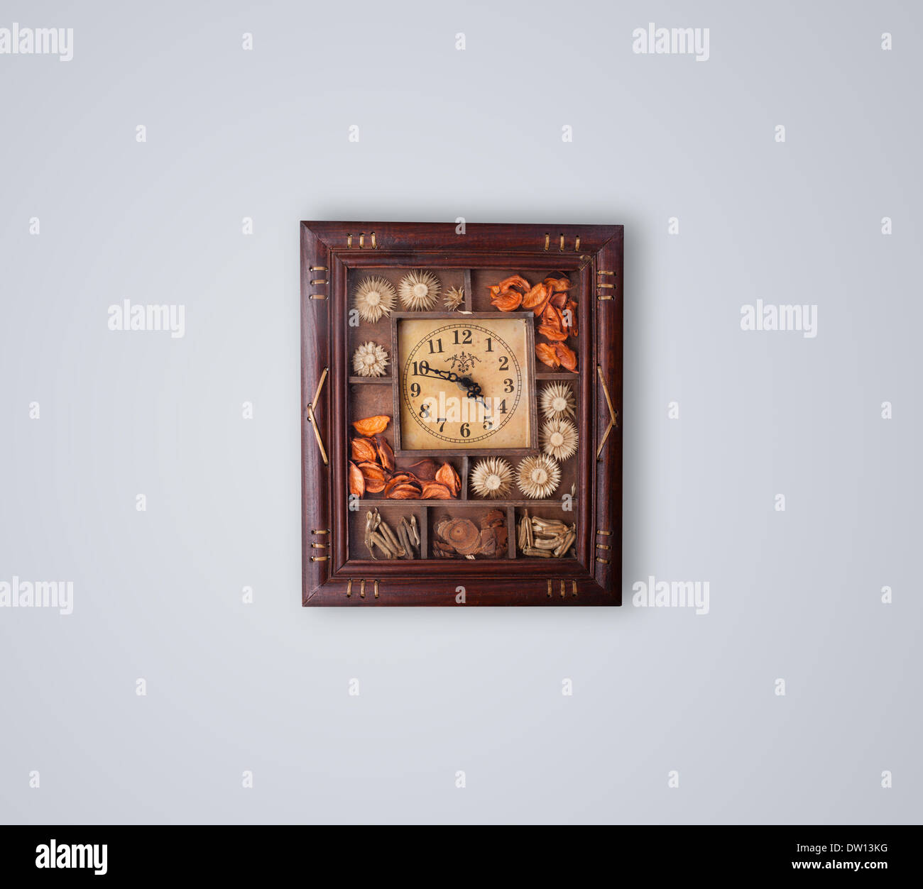 Modern clock with hours and minutes Stock Photo - Alamy