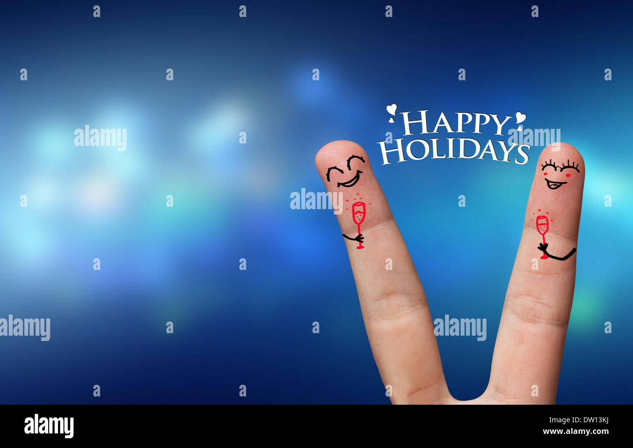 Happy finger hug Stock Photo - Alamy
