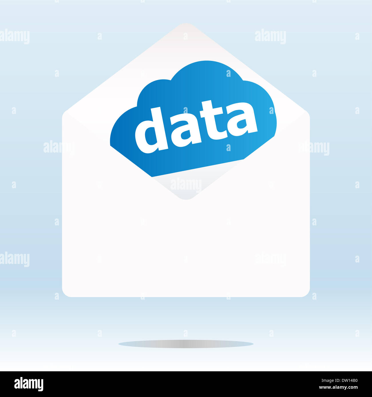 Blue data cloud icon hi-res stock photography and images - Alamy