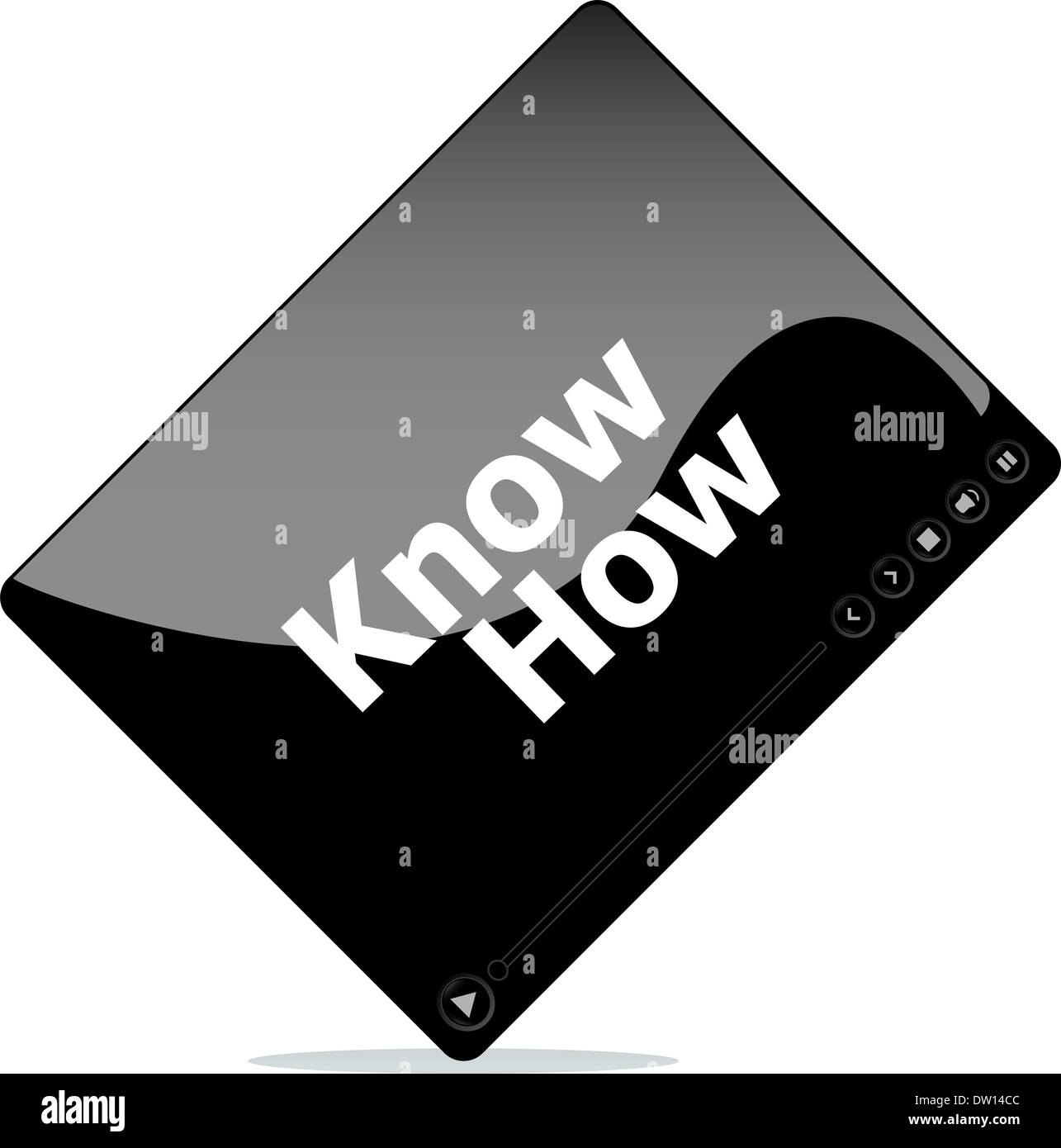 know how on media player interface Stock Photo - Alamy