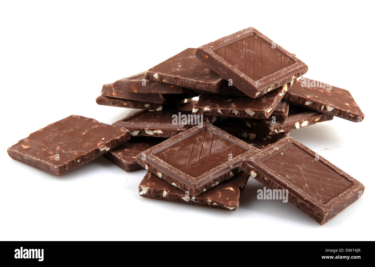 Chopped plain chocolate hi-res stock photography and images - Alamy
