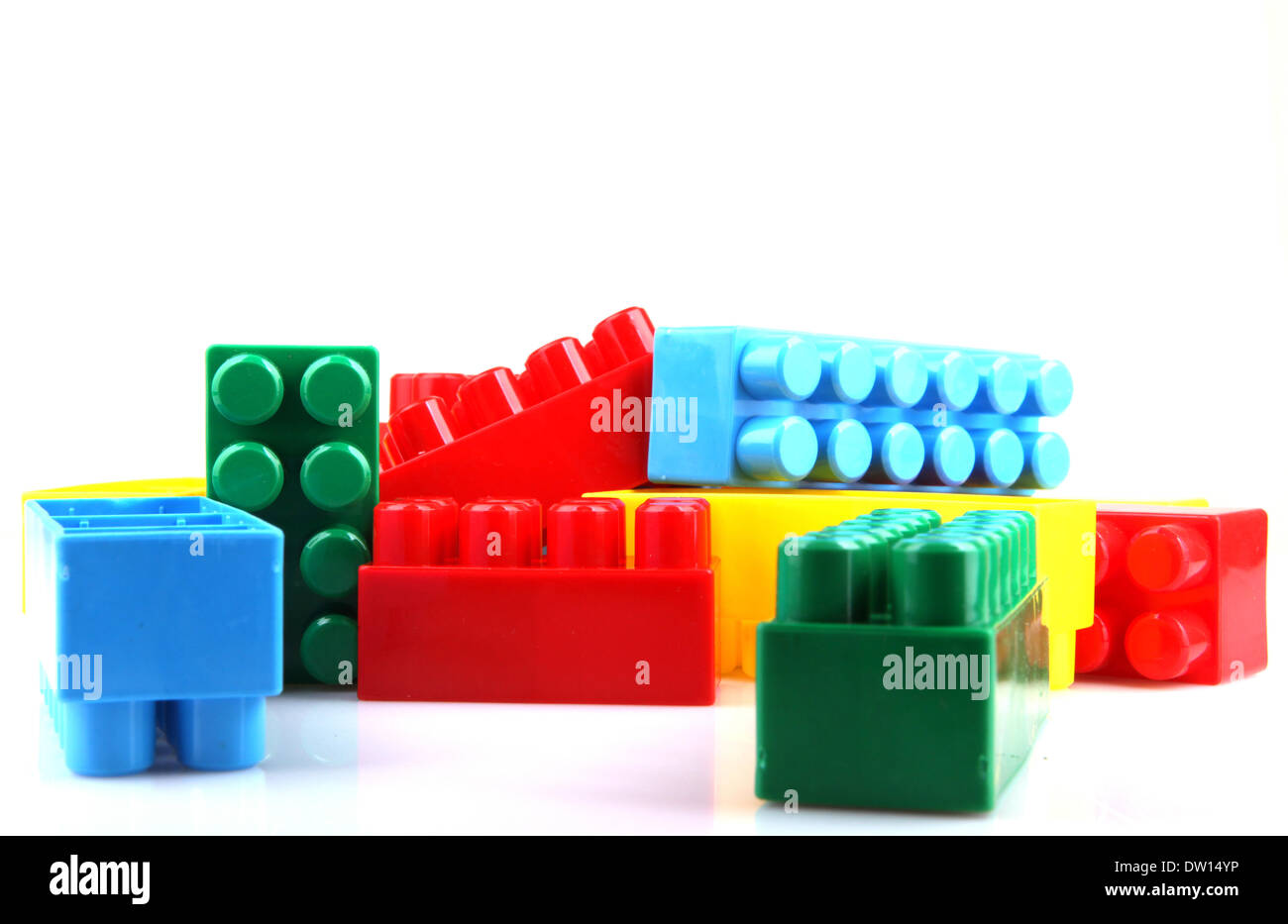 Plastic Building Blocks Stock Photo - Alamy