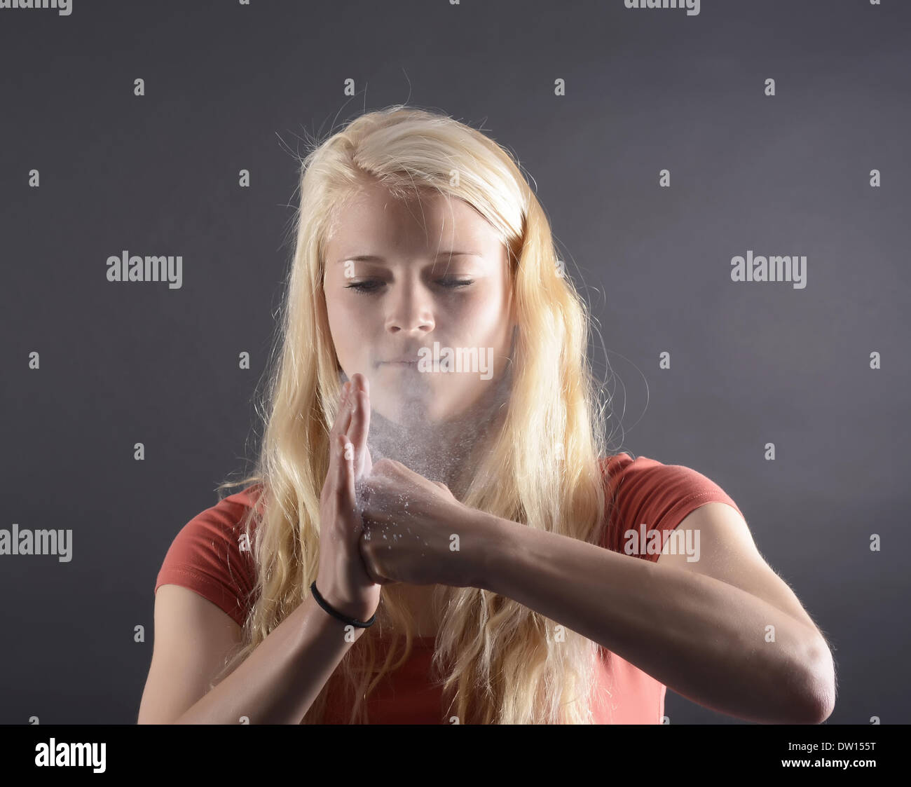 angry woman boxing Stock Photo - Alamy
