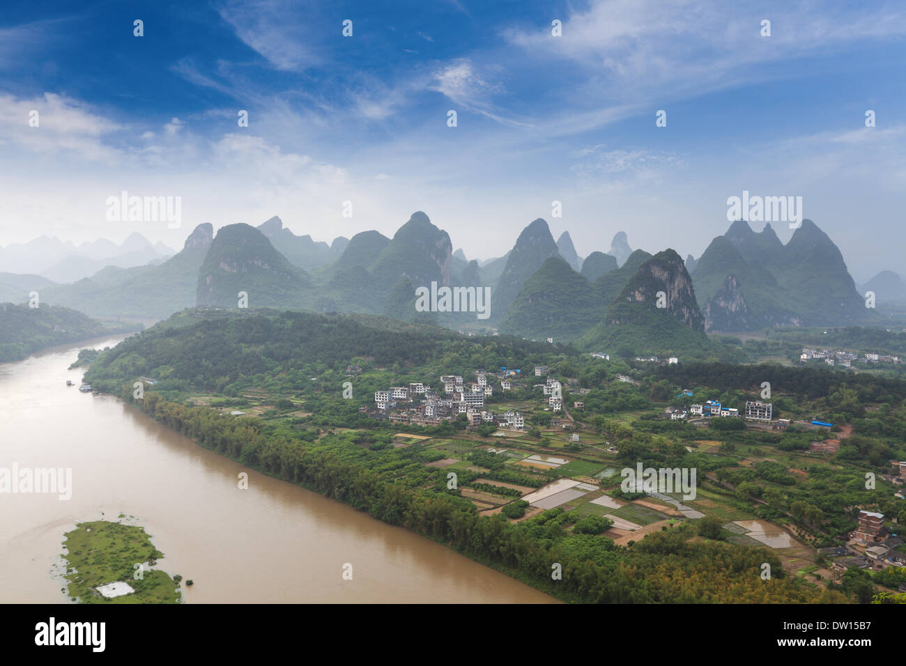 beautiful karst mountain landscape Stock Photo - Alamy