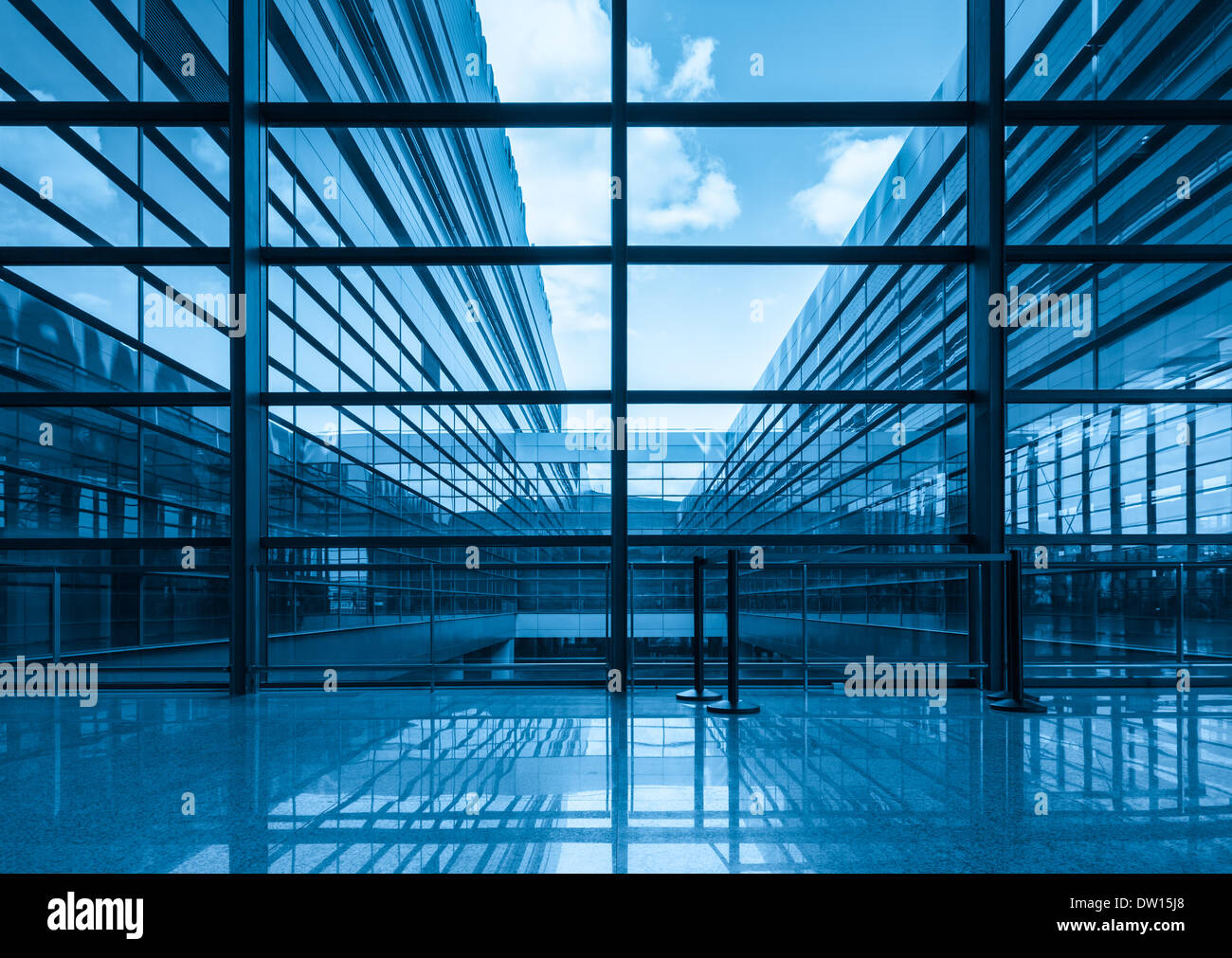 Glass curtain wall and architectural structure shanghai airport ...