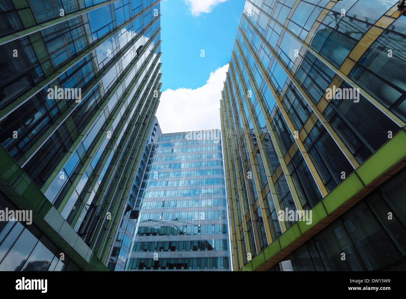 modern glass buildings Stock Photo - Alamy
