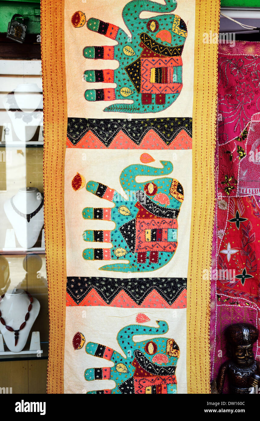 Traditional indian textile elephant pattern hi-res stock photography ...