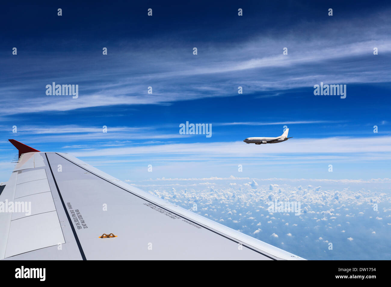 airplane in the air Stock Photo - Alamy