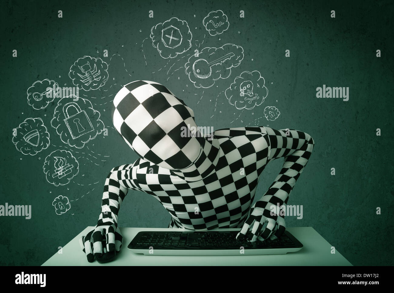 Hacker in morph 3d mask hi-res stock photography and images - Alamy