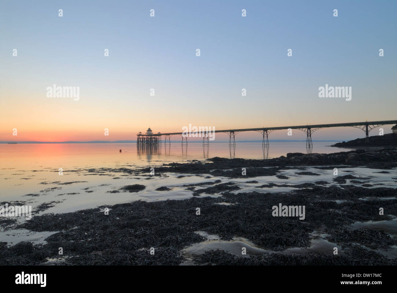 Clevedon pier seaside in hi-res stock photography and images - Alamy