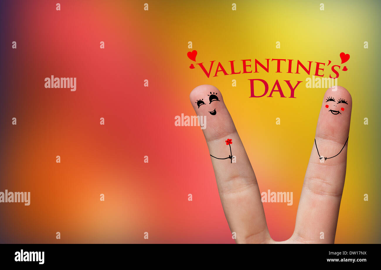 Happy finger hug Stock Photo - Alamy