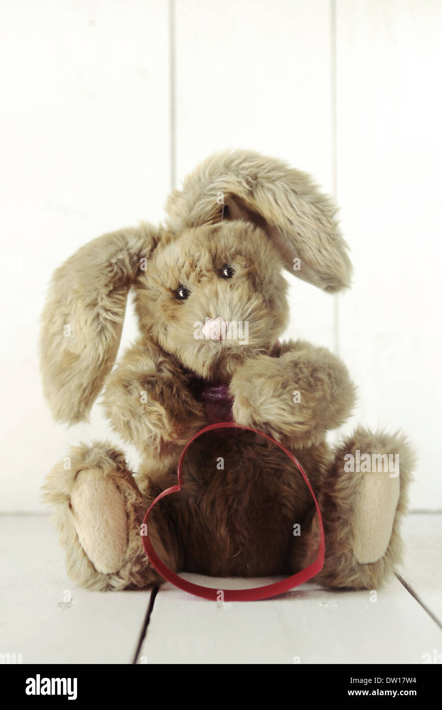 Adorable Teddy Bear Like Home Made Bunny Rabbit Stock Photo - Alamy