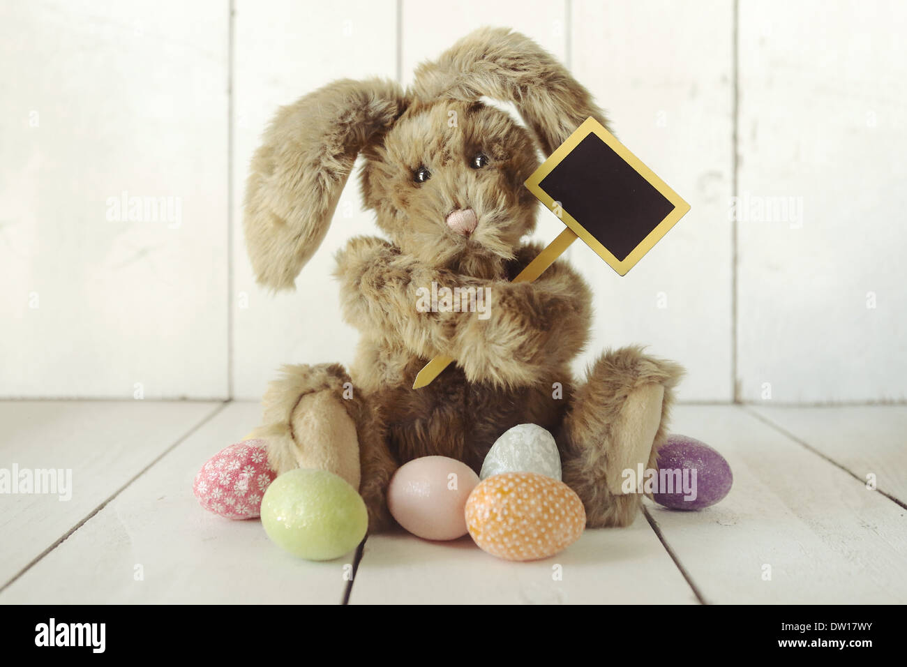 Adorable Teddy Bear Like Home Made Bunny Rabbit Stock Photo - Alamy
