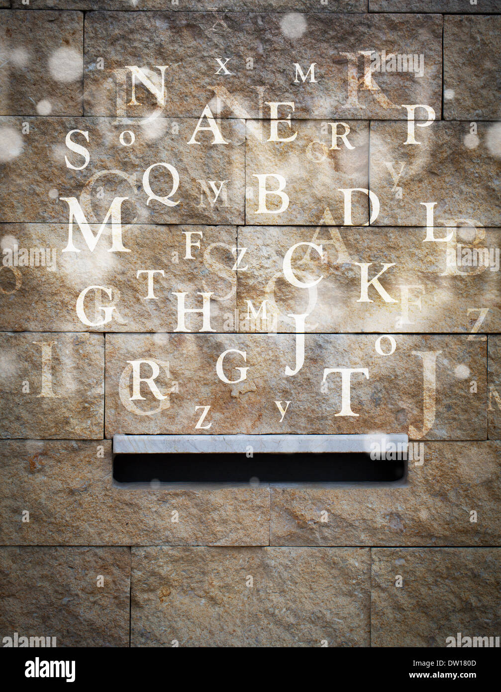 Mail box with letters comming out Stock Photo - Alamy