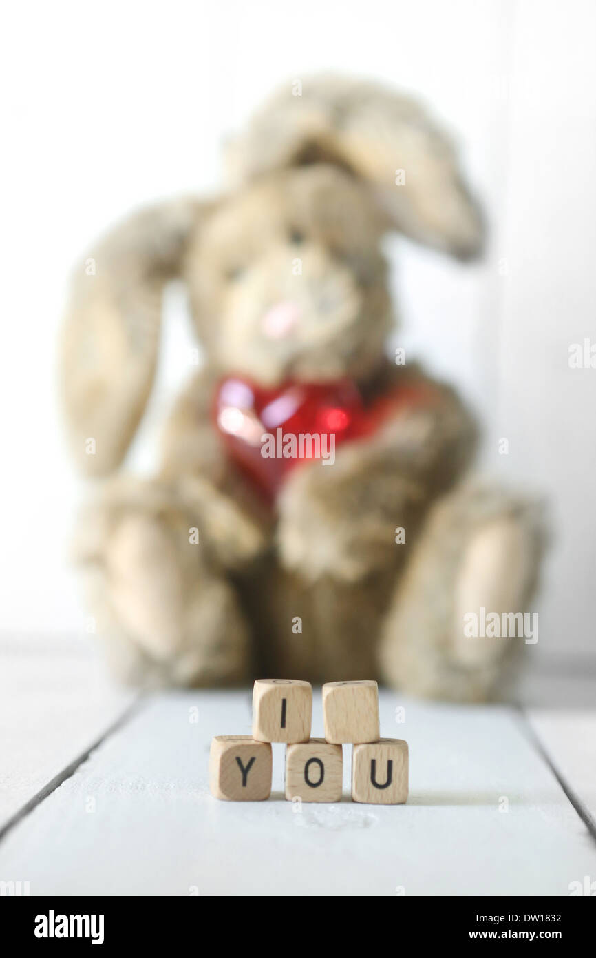 Adorable Teddy Bear Like Home Made Bunny Rabbit Stock Photo - Alamy