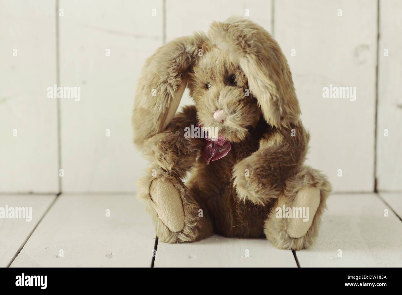 Adorable Teddy Bear Like Home Made Bunny Rabbit Stock Photo - Alamy