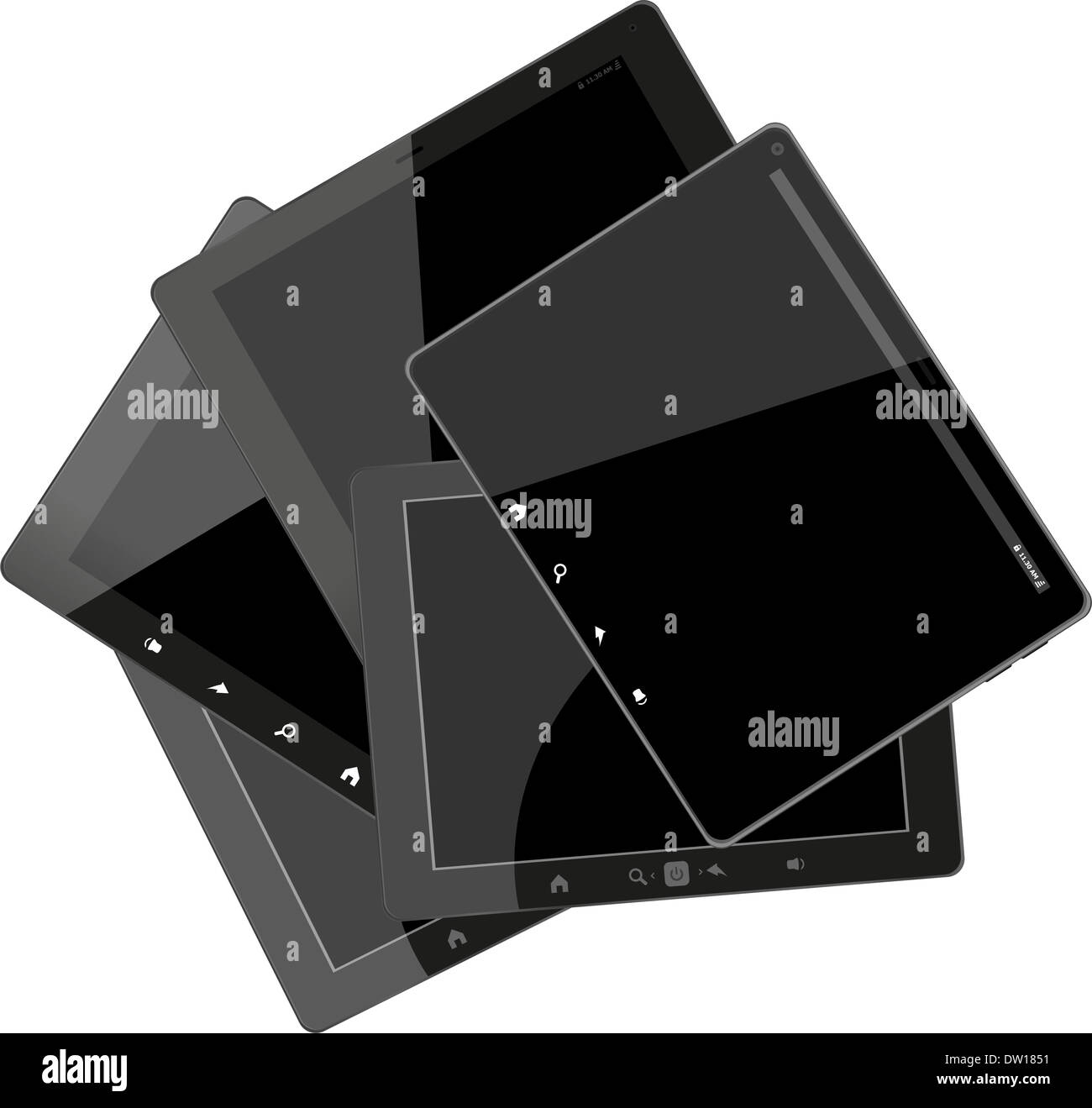 Set black modern smart Cut Out Stock Images & Pictures - Alamy