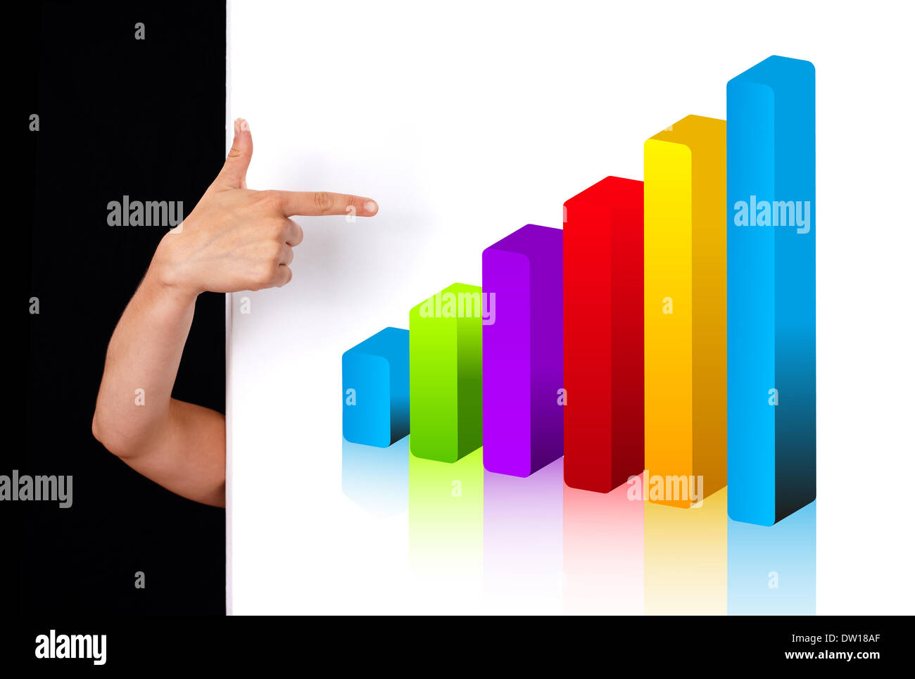 woman hand pointing to chart Stock Photo - Alamy