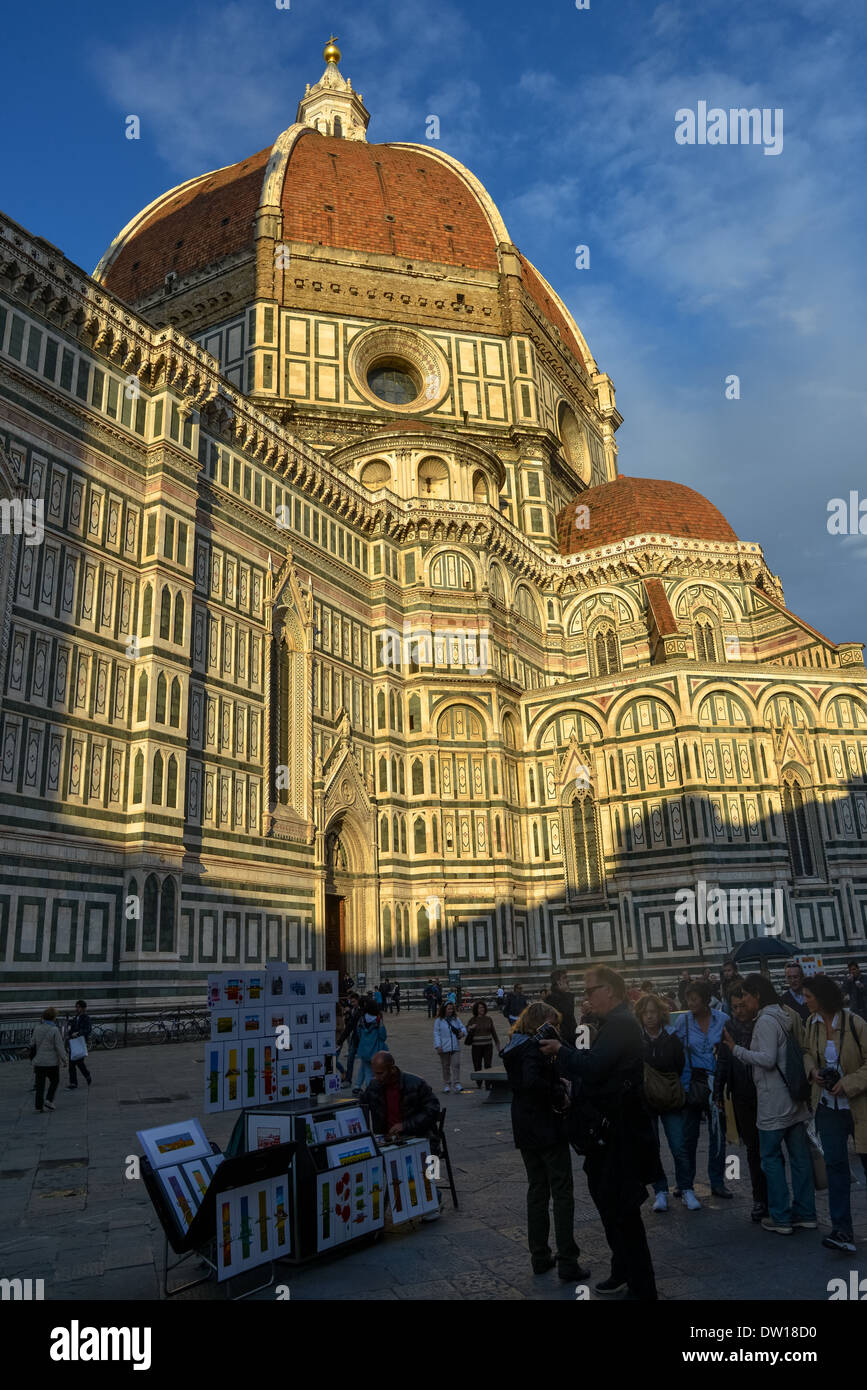 the famous medieval basilica or Duomo of Florence in Italy Stock Photo ...
