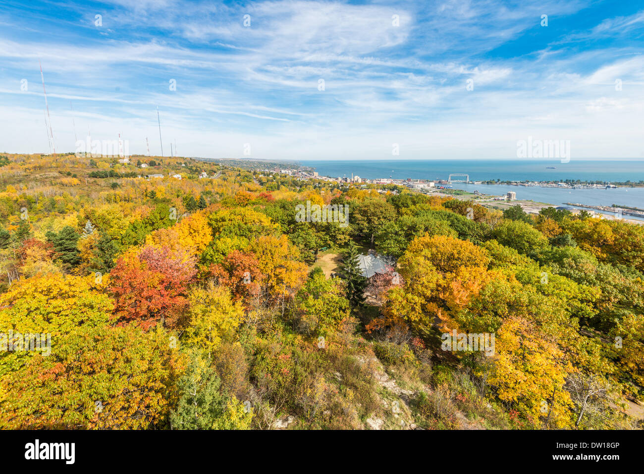 Autumn colored scene Stock Photo - Alamy