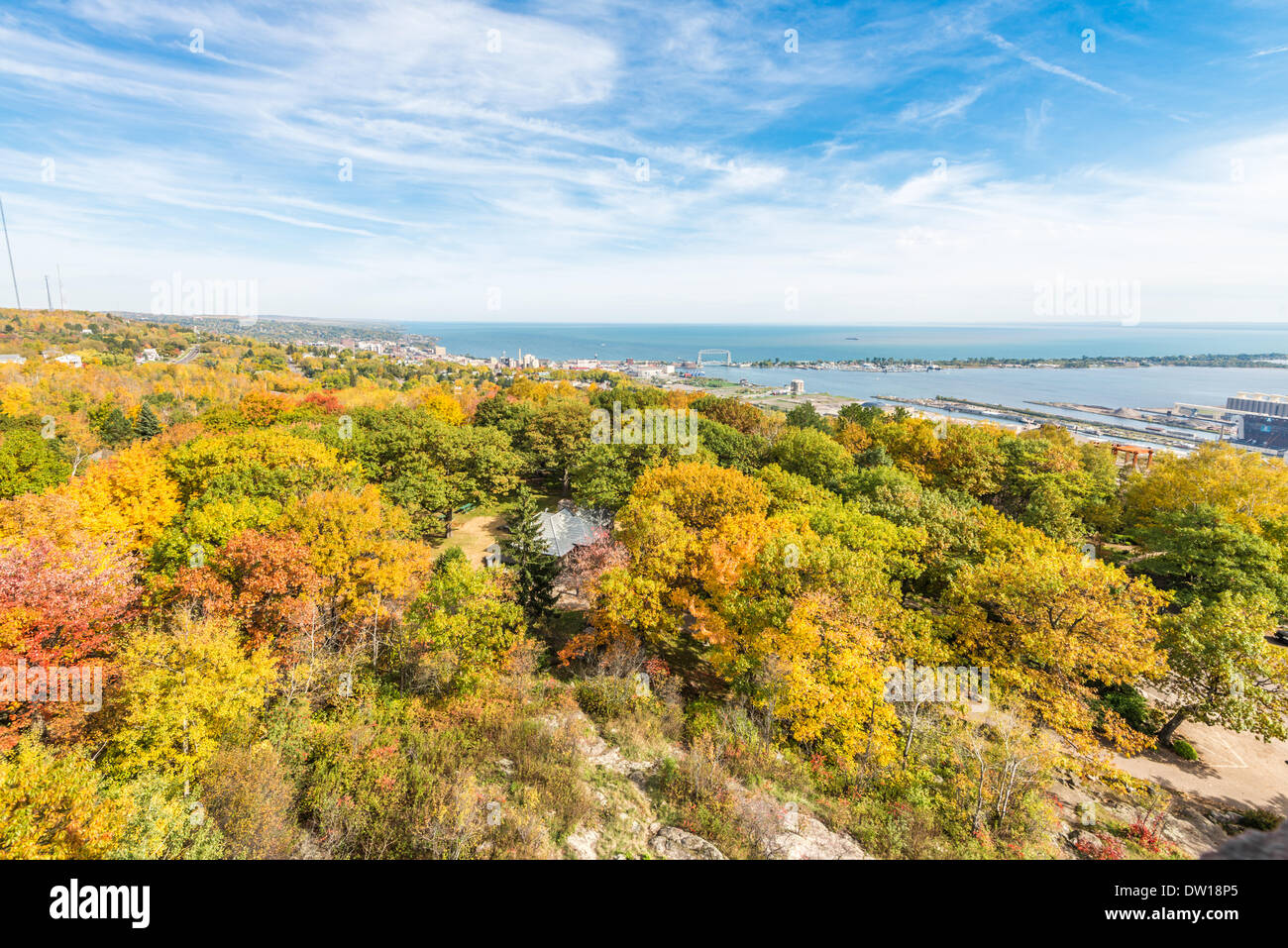 Autumn colored scene Stock Photo - Alamy