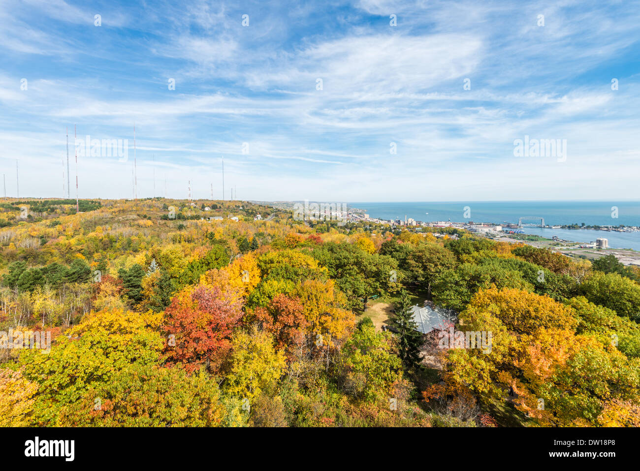 Autumn colored scene Stock Photo - Alamy