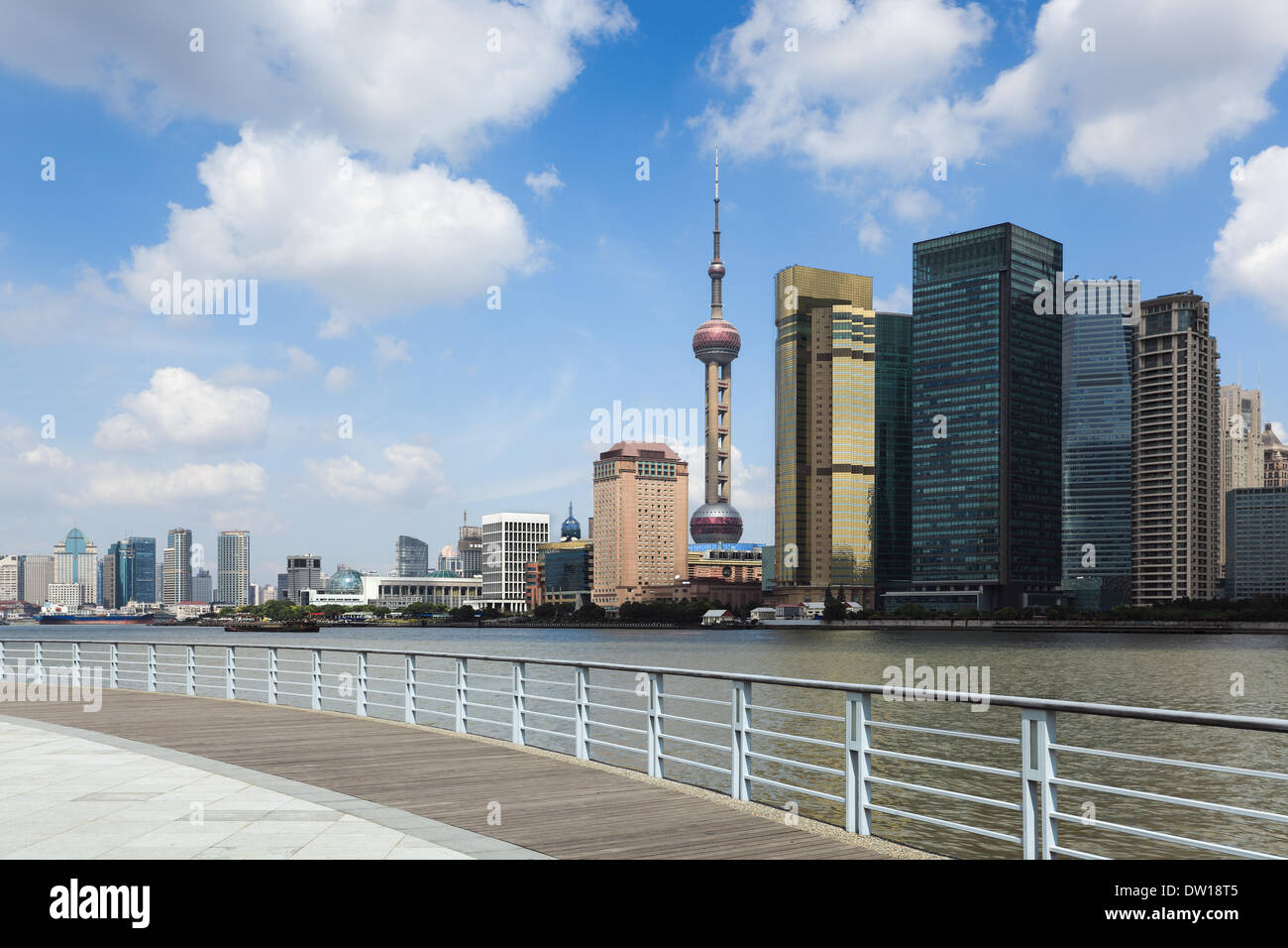 shanghai riverside scenery Stock Photo - Alamy