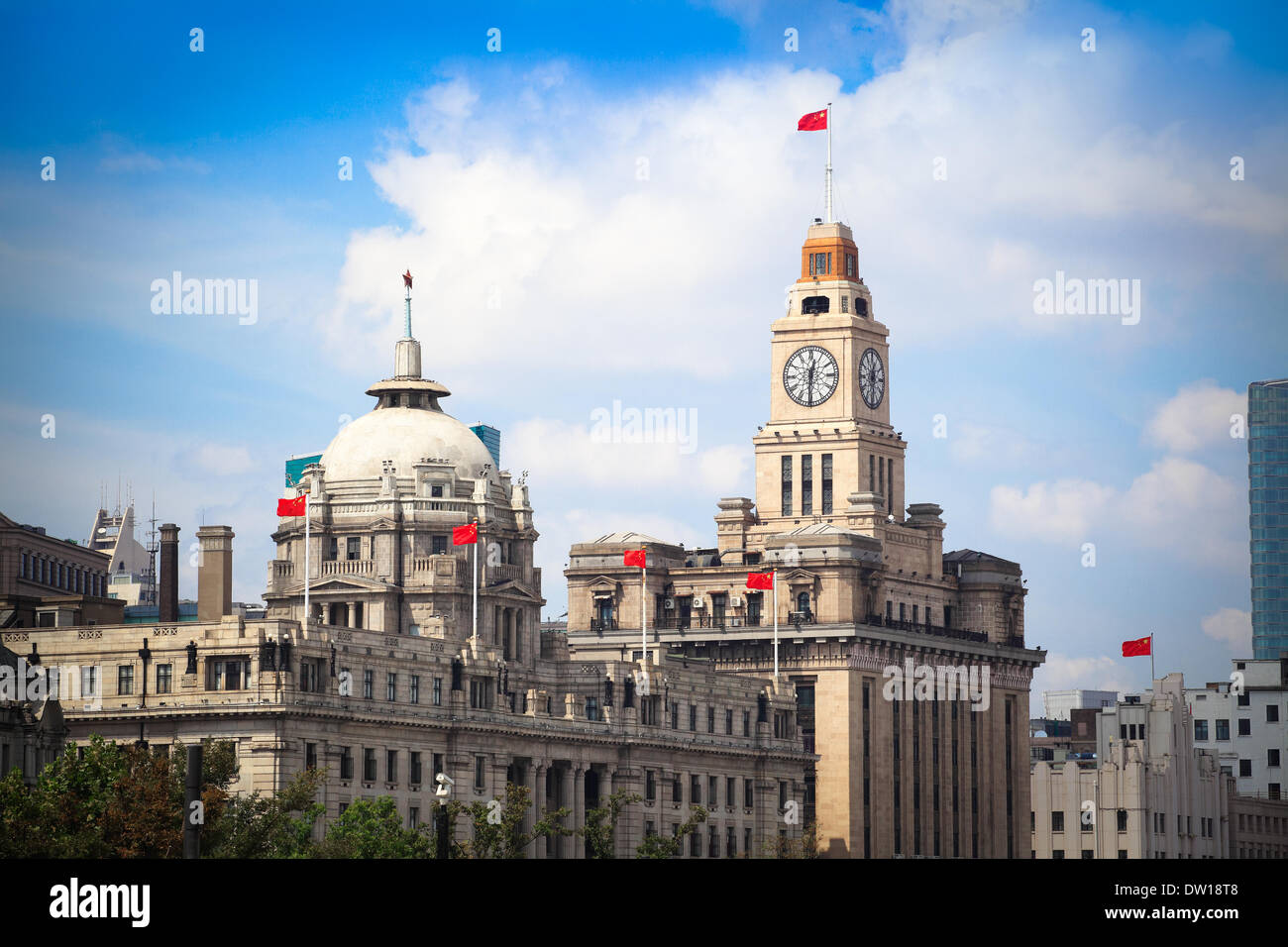 excellent historical buildings in the bund Stock Photo - Alamy
