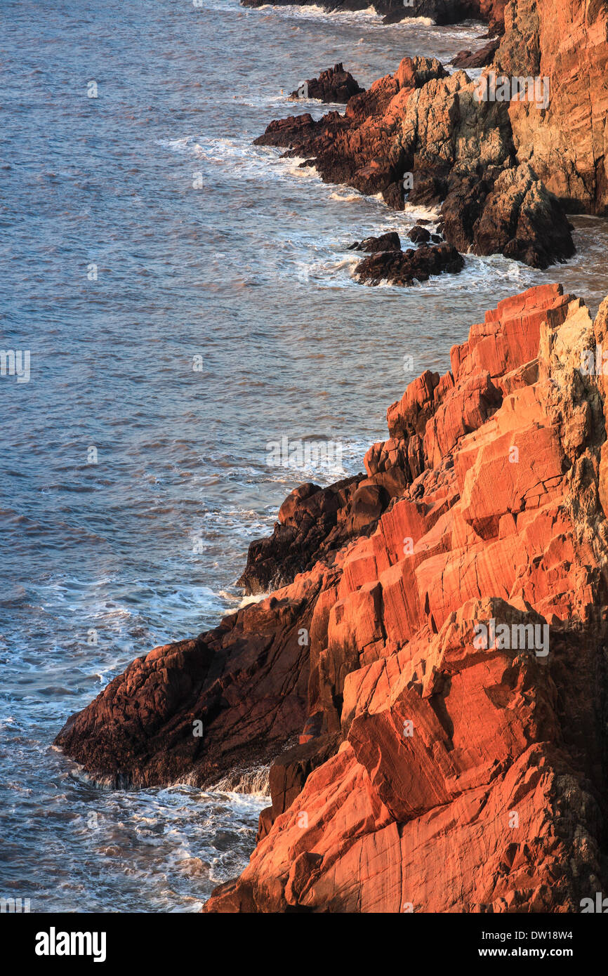 the reef rock at sunrise Stock Photo - Alamy
