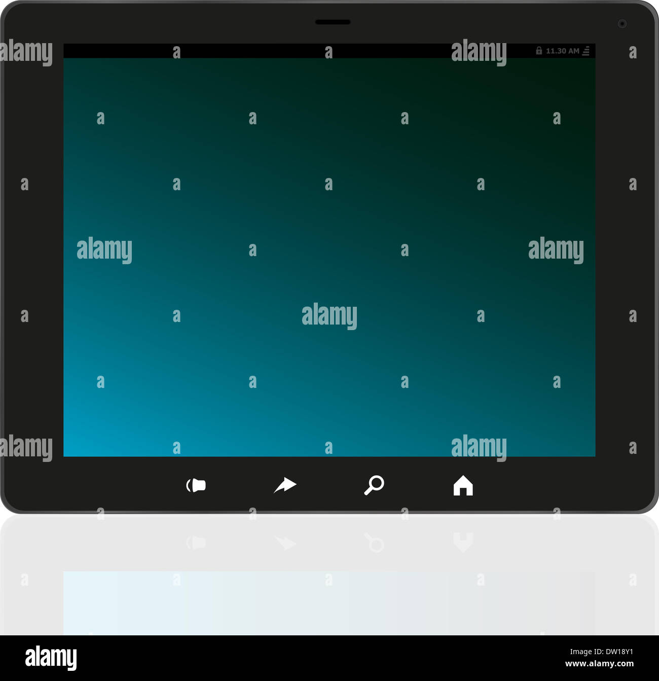 tablet pc with abstract blue screen Stock Photo - Alamy