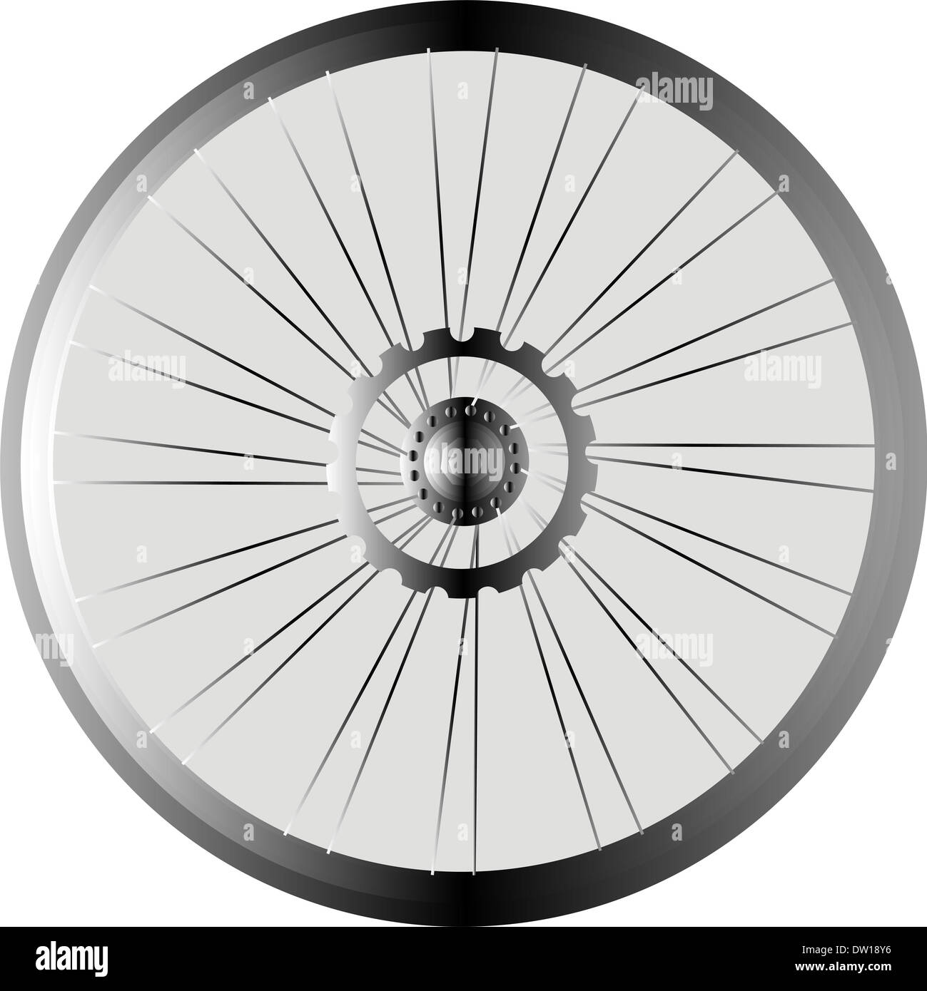 bike wheel black silhouette Stock Photo - Alamy