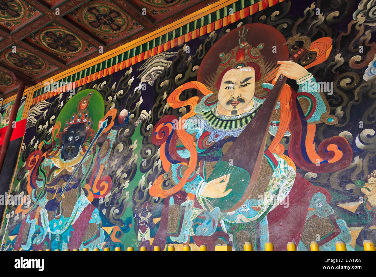 ancient buddhist mural Stock Photo - Alamy