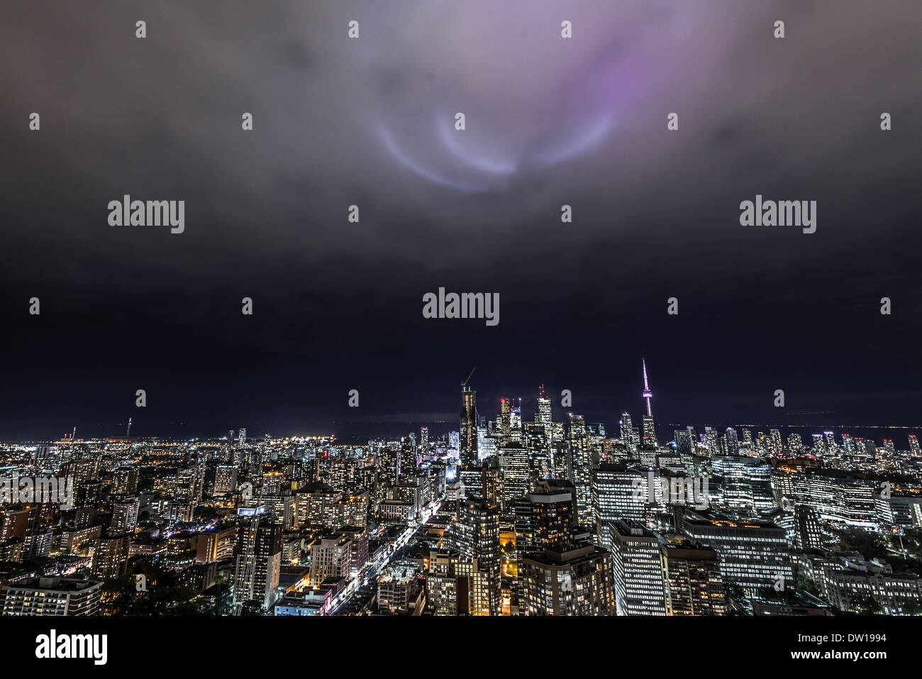 Downtown Toronto at night Stock Photo - Alamy
