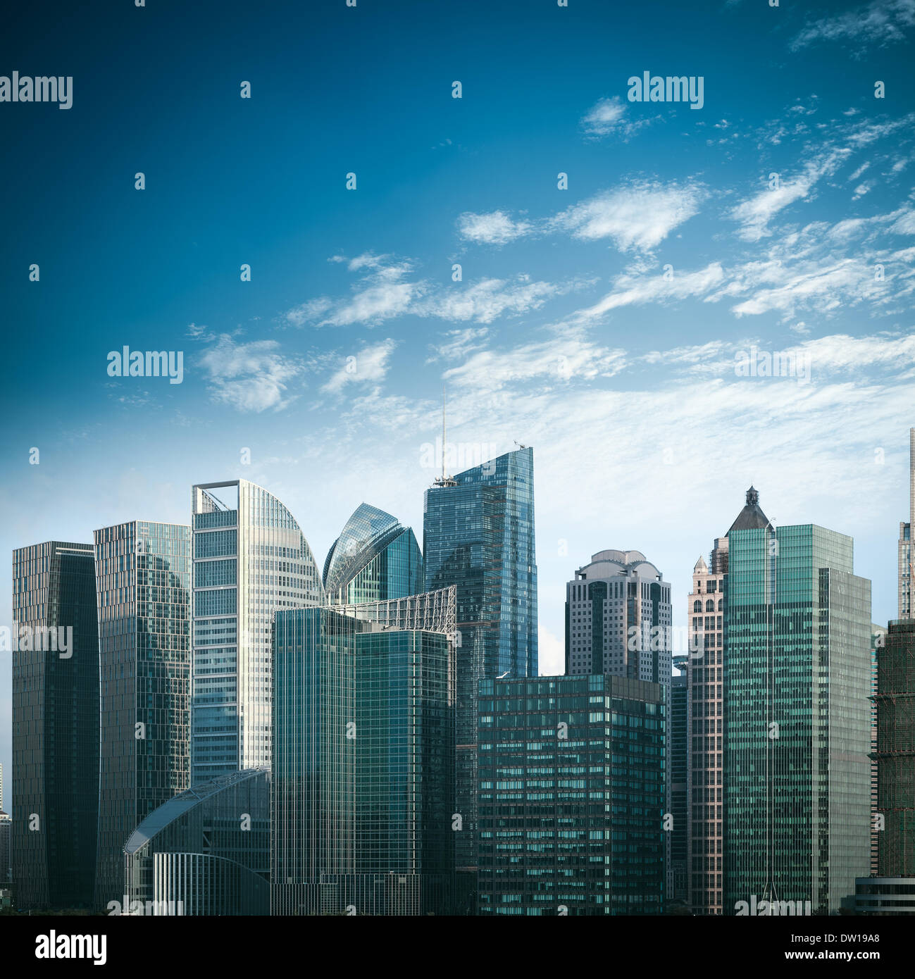 modern financial buildings in shanghai Stock Photo - Alamy