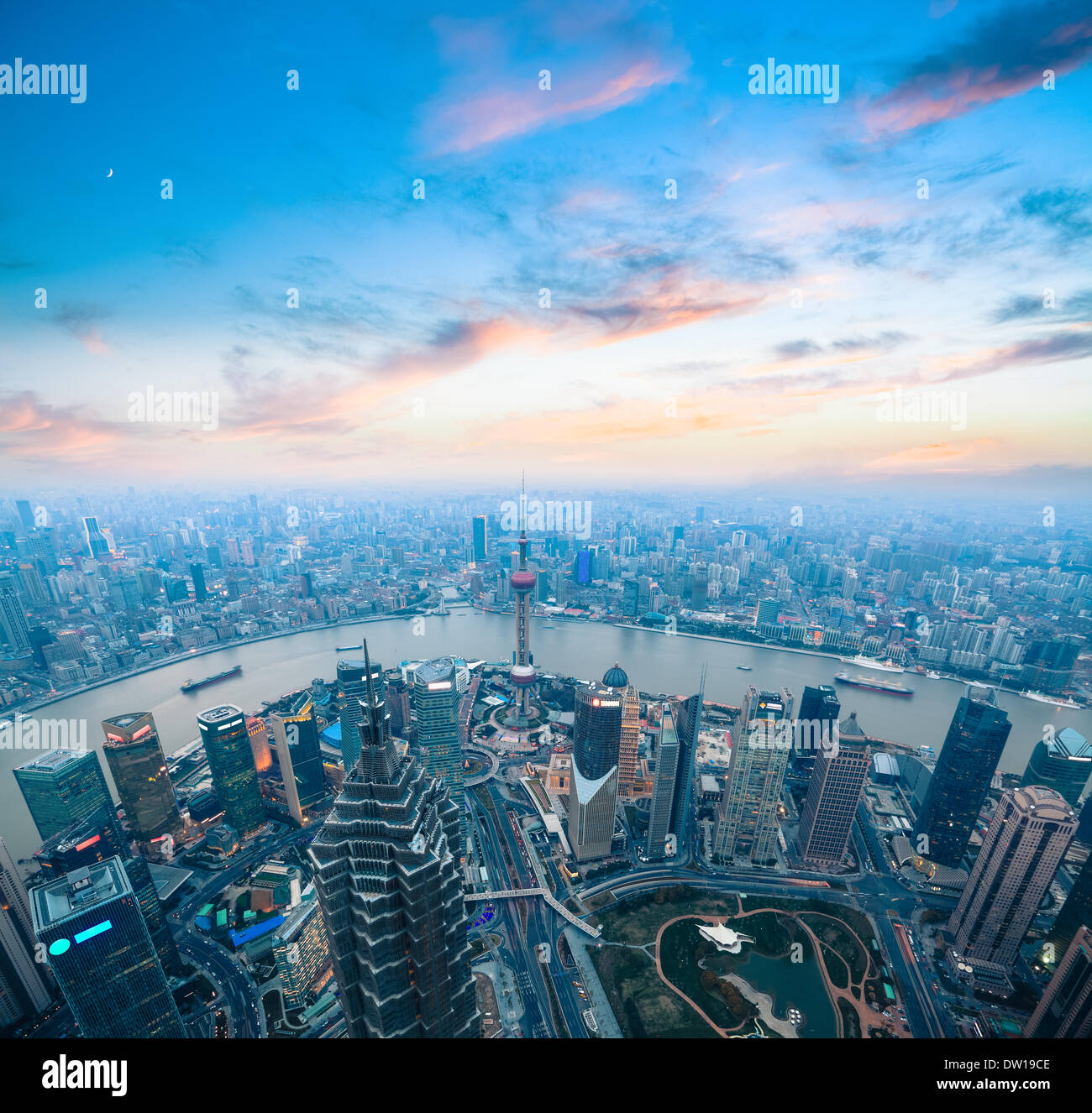 Birds eye view shanghai china hi-res stock photography and images - Alamy