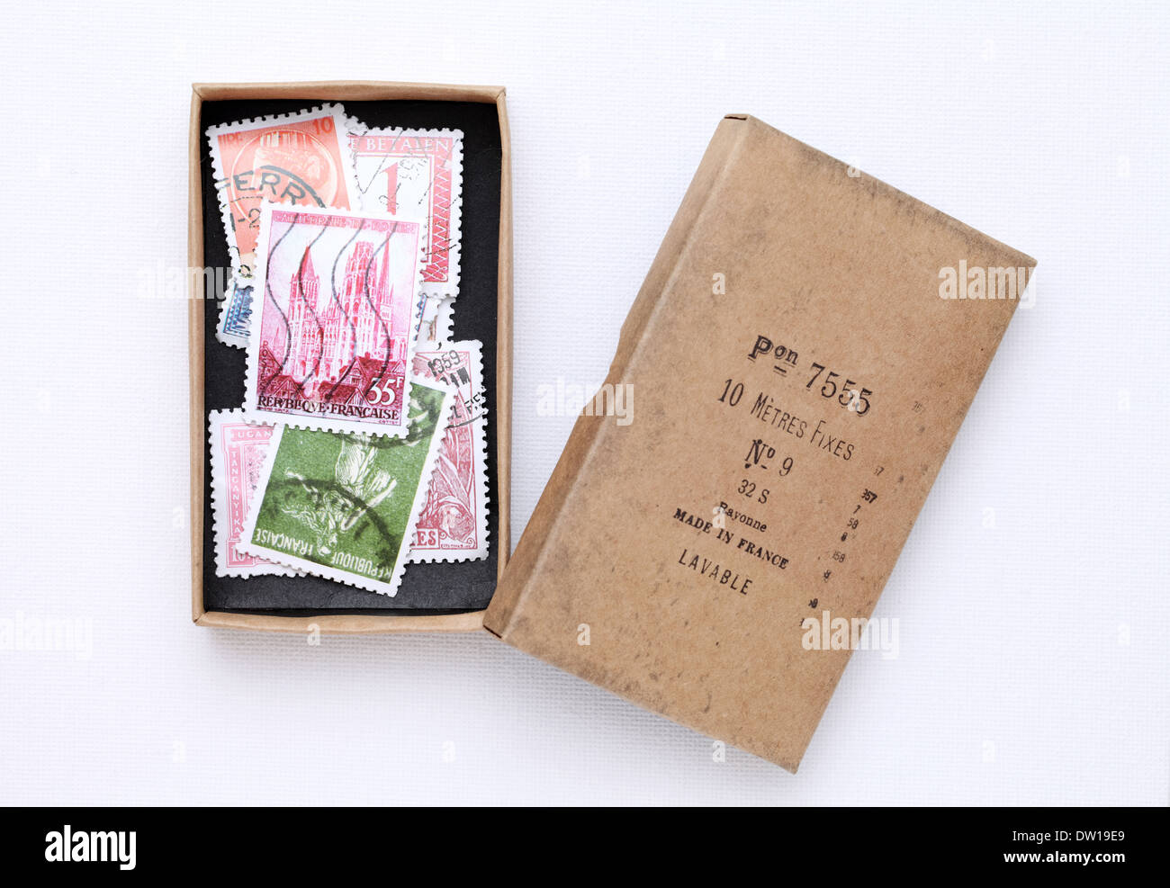 Collection of postage stamps hi-res stock photography and images - Alamy