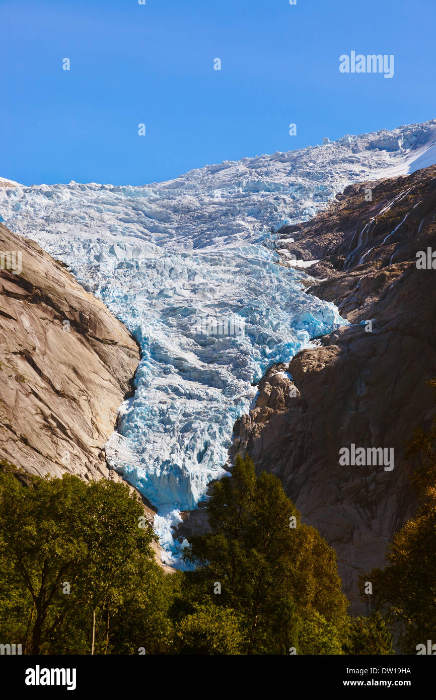 Briksdal glacier - Norway Stock Photo - Alamy