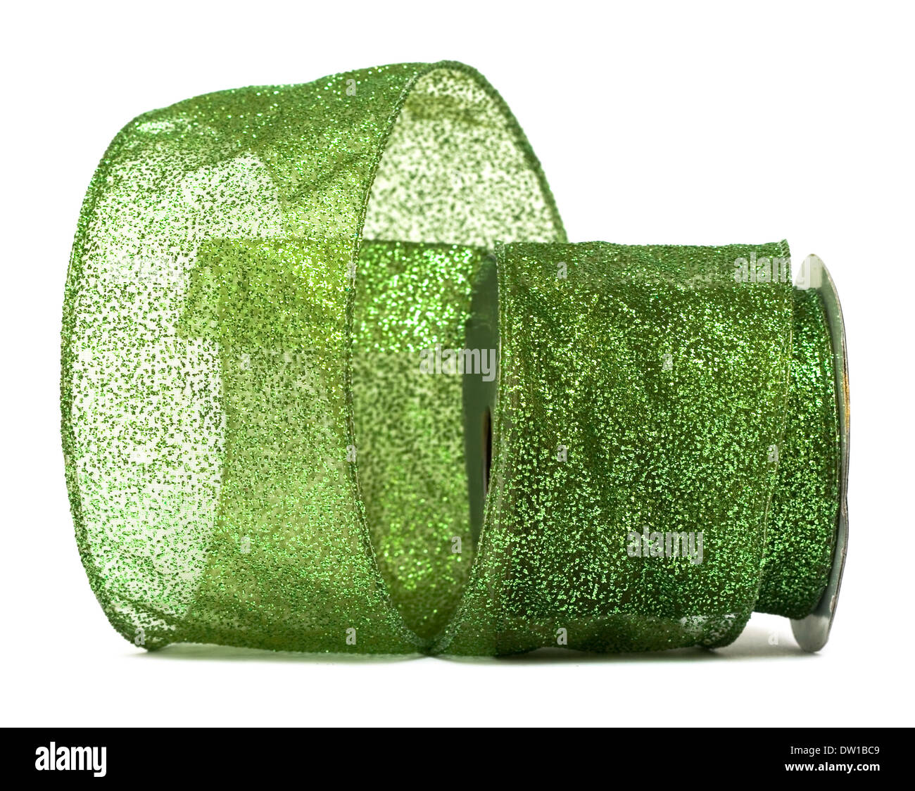 ribbon on spool isolated on white Stock Photo - Alamy