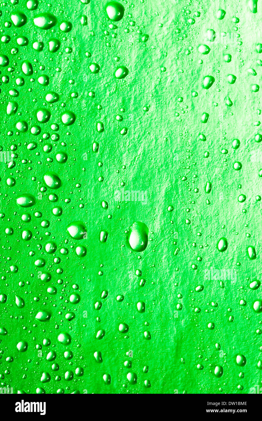 green water drops for background Stock Photo - Alamy