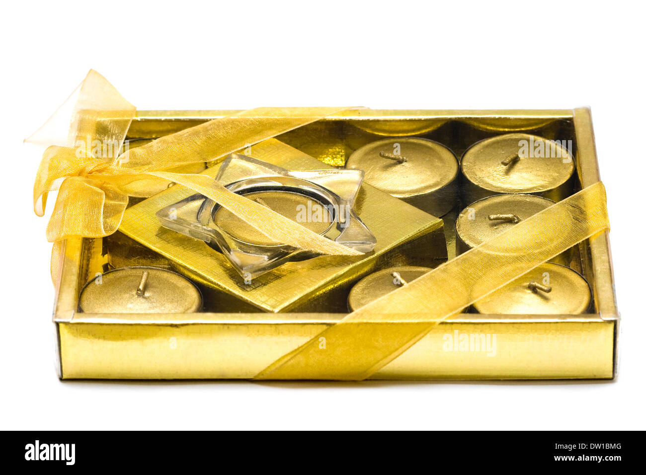 Present gift box candle Cut Out Stock Images & Pictures - Alamy