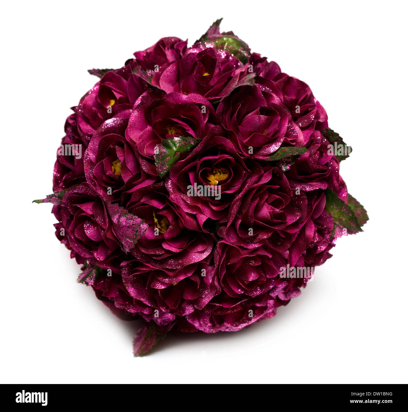ball from artificial rose flowers Stock Photo - Alamy
