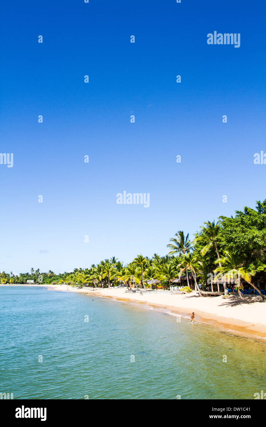 Barra Grande Beach, at Marau Peninsula. Marau, Bahia, Brazil Stock ...