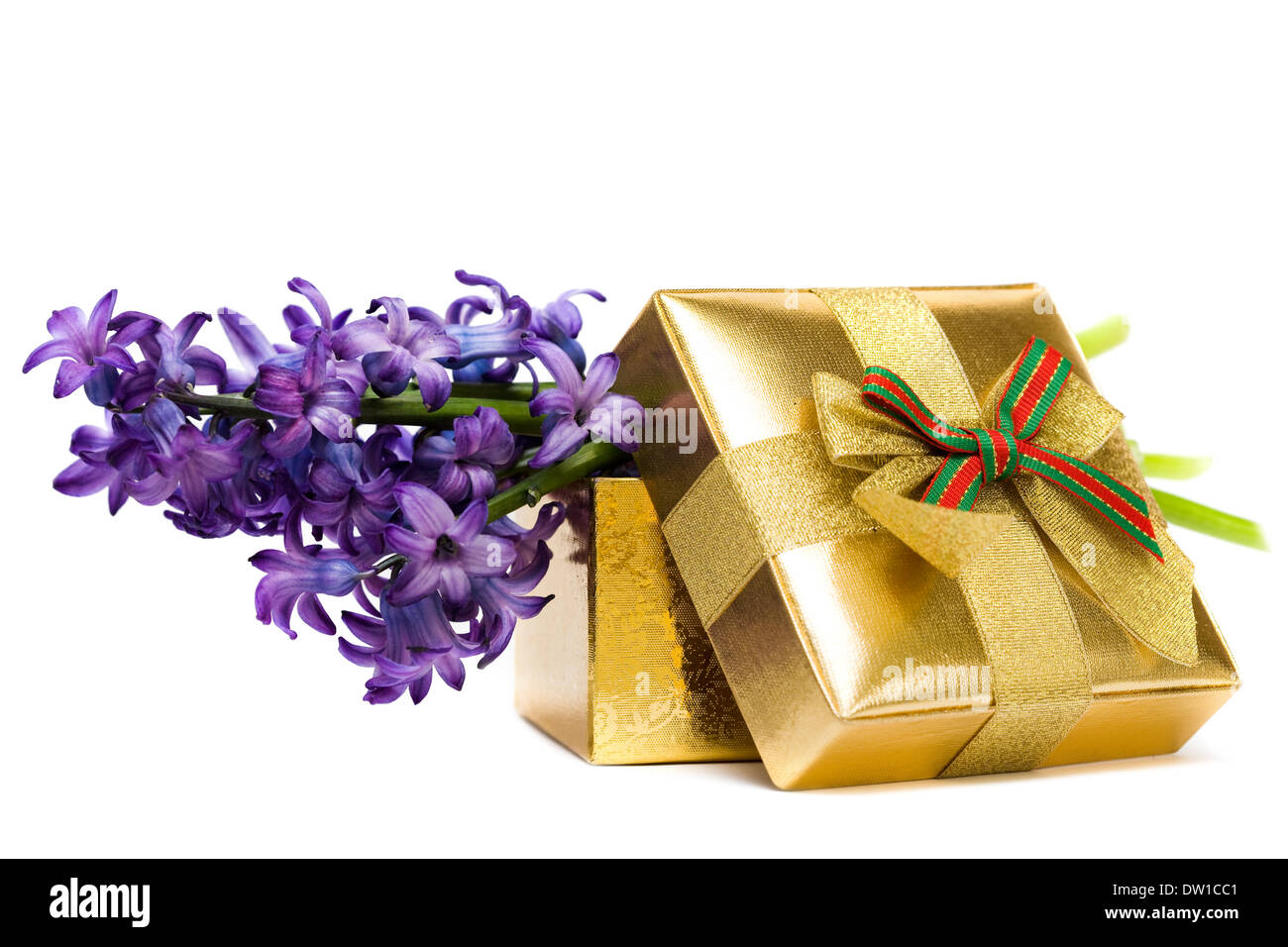 Gift box flowers decor Cut Out Stock Images & Pictures - Alamy