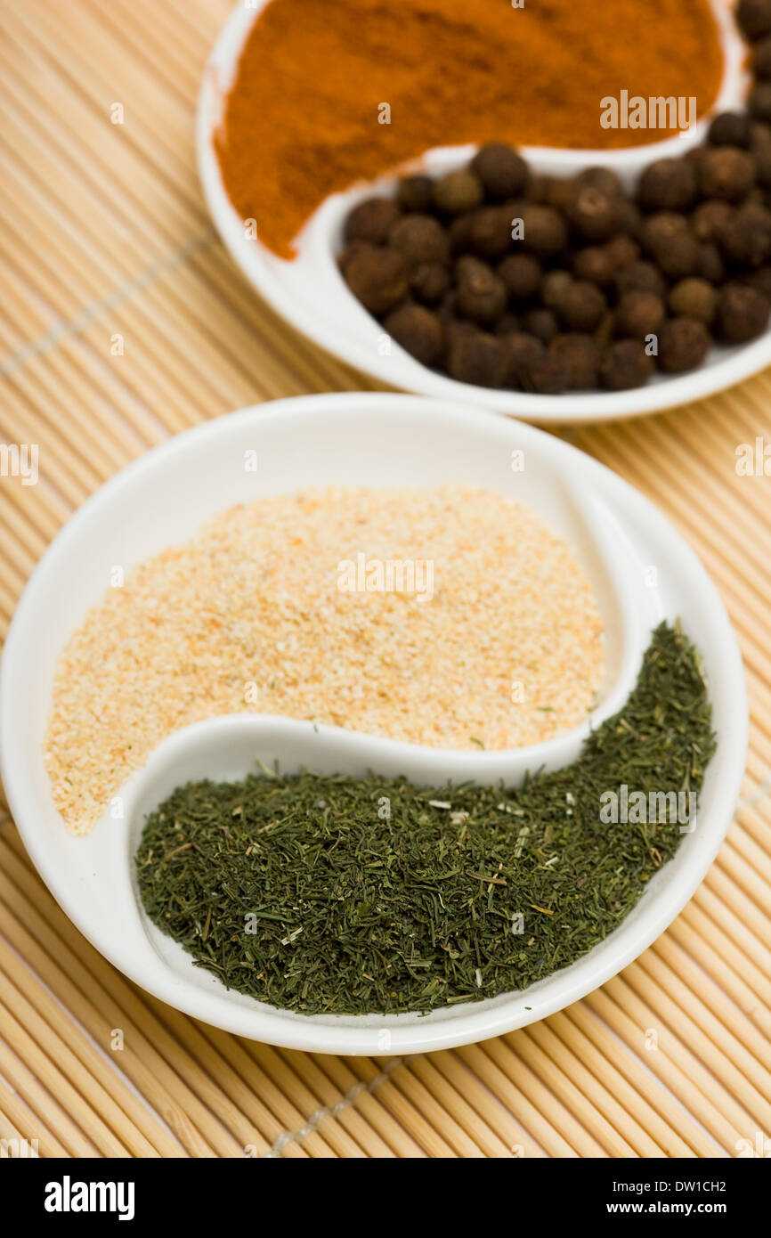 Spice plates hi-res stock photography and images - Alamy
