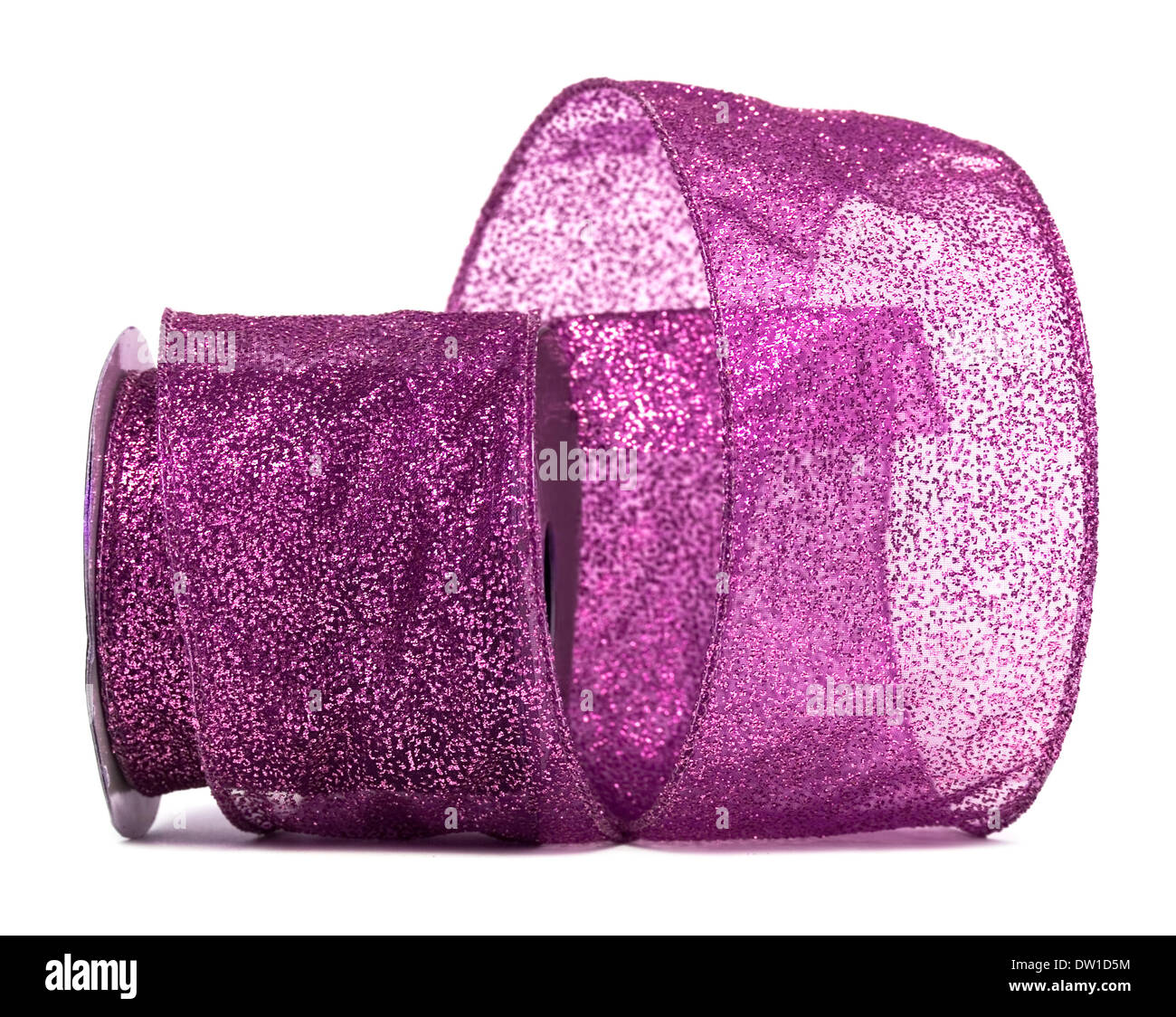 ribbon on spool isolated on white Stock Photo - Alamy