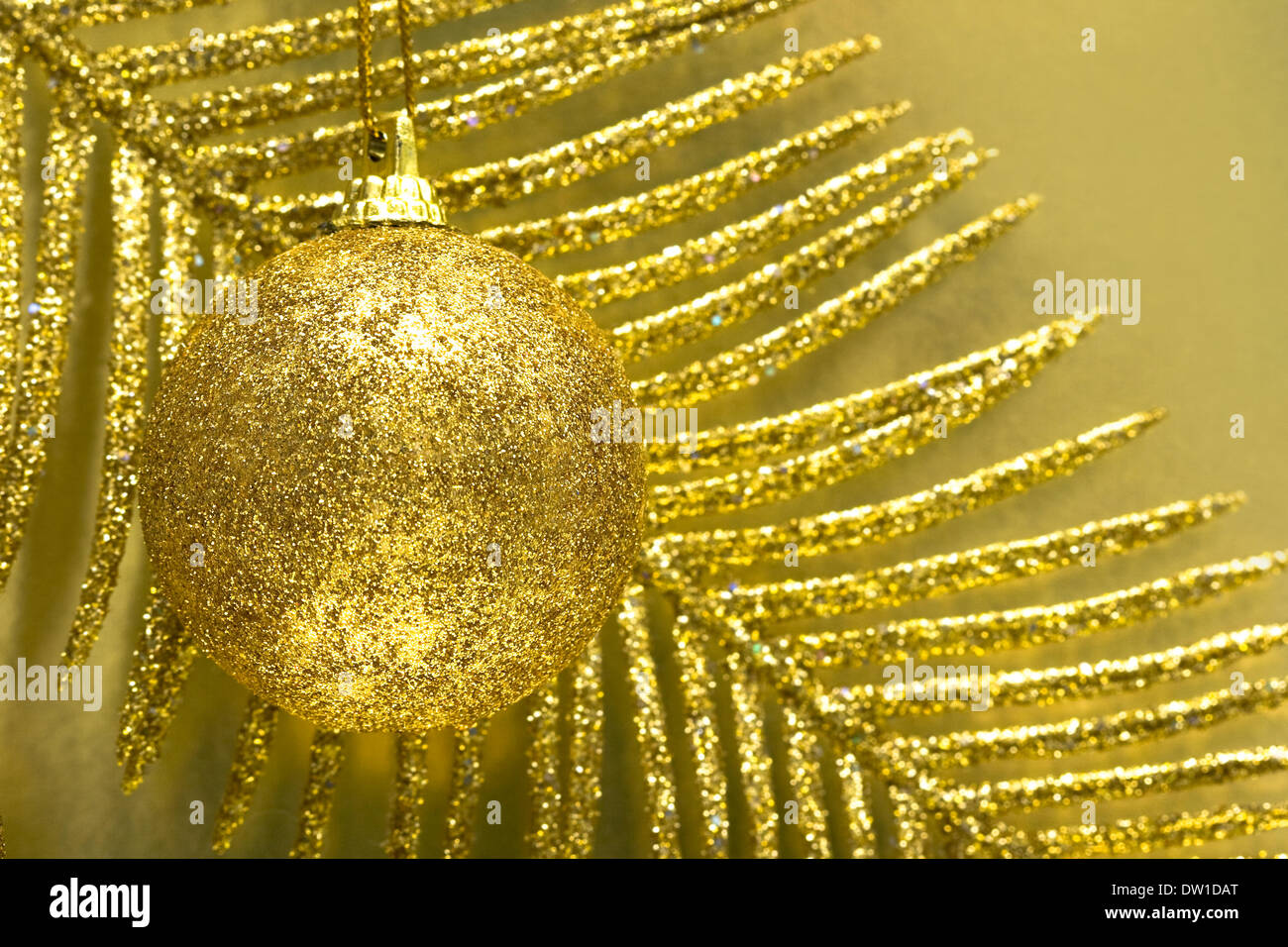 festive ball and Christmas tree Stock Photo - Alamy