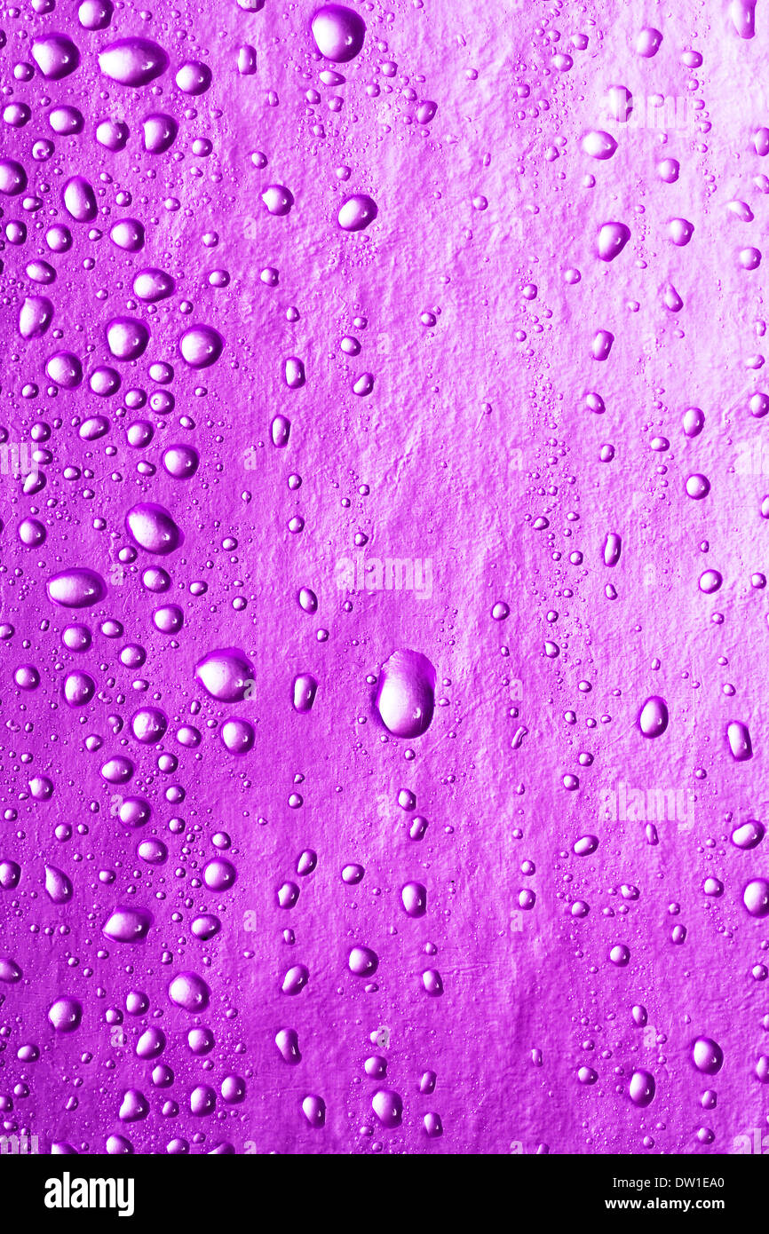 magenta water drops for background Stock Photo - Alamy