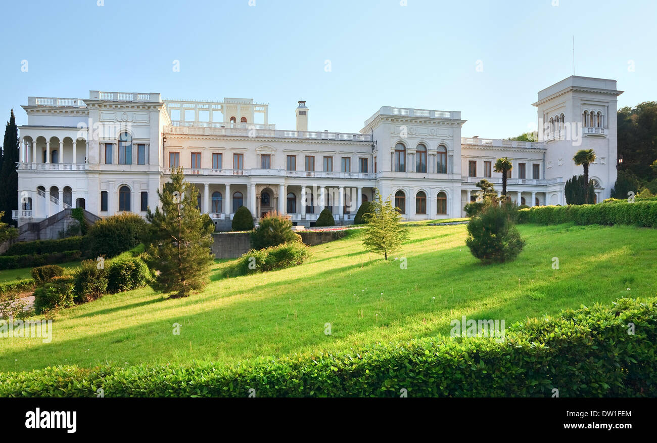 Livadia Palace in Livadiya, Crimea, Ukraine Stock Photo - Alamy