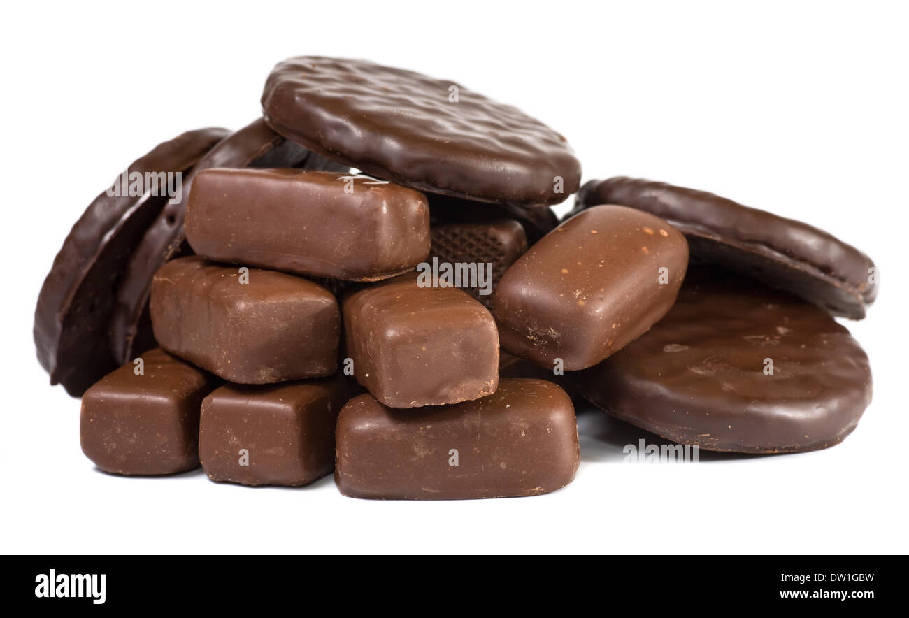 biscuit in chocolate Stock Photo - Alamy