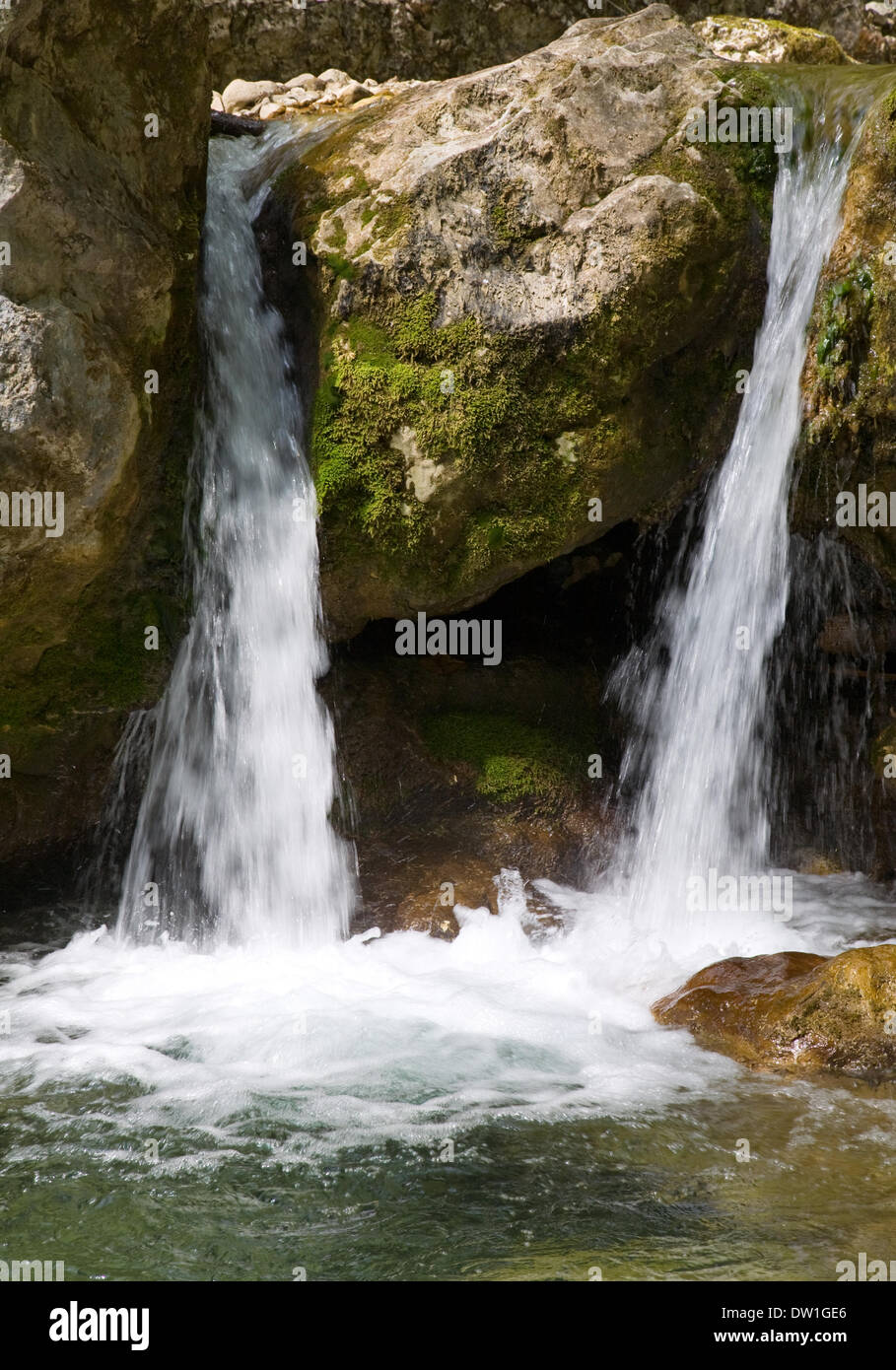Cascades on mountain river Stock Photo - Alamy